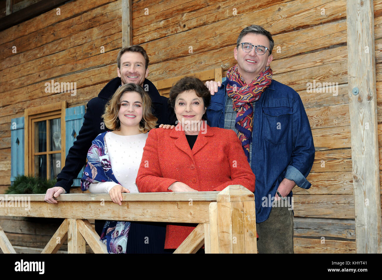 The actors Heiko Ruprecht (L-R), Ronja Forcher, Monika Baumgartner and ...