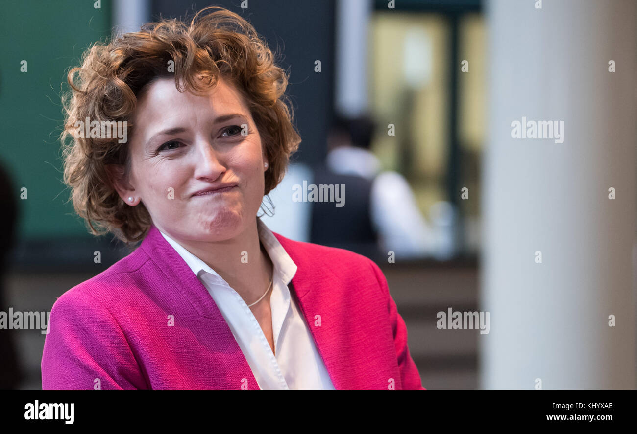 Berlin, Germany. 20th Nov, 2017. Nicola Beer, the secretary general of ...