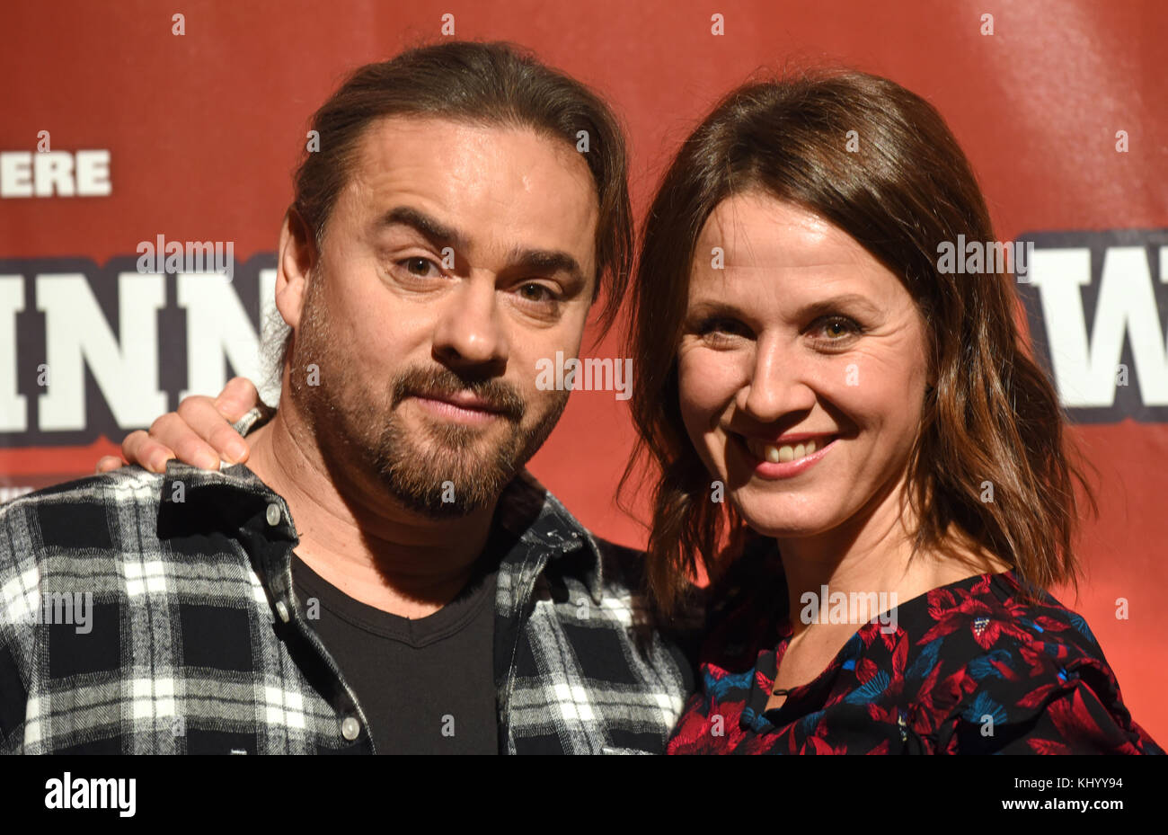 The musical actor Mischa Mang (L) (alias wolf) and the musical actress ...