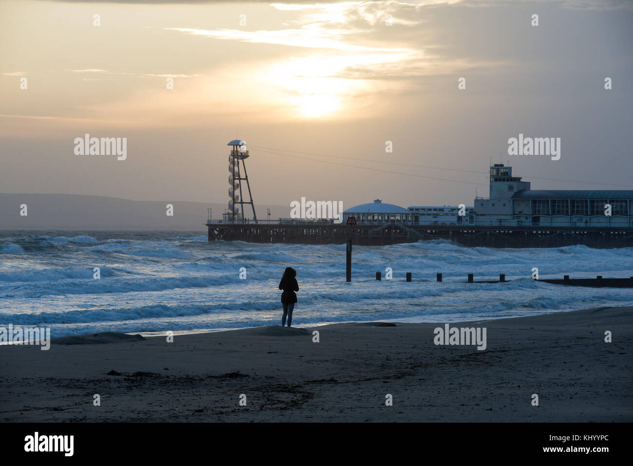 Bournemouth Autumn Sunset High Resolution Stock Photography and Images ...