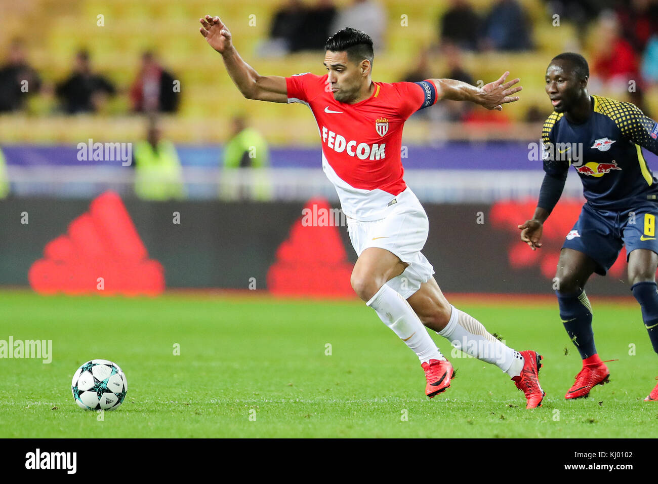 Monaco, Monaco. 21st Nov, 2017. Monaco's Falcao in action during the ...