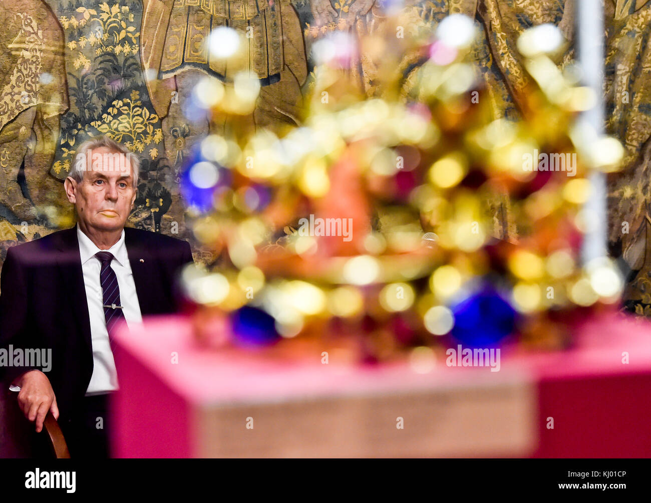 Czech President Milos Zeman meets Czech journalists and opens ...