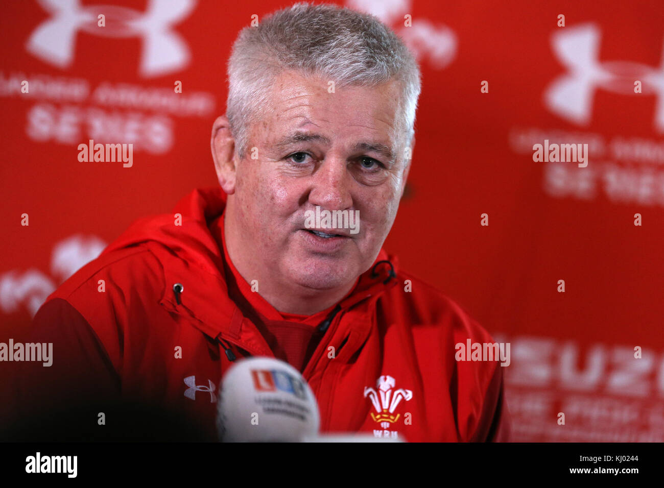 Hensol, Wales , UK. 23rd November 2017. Warren Gatland, the Wales rugby ...