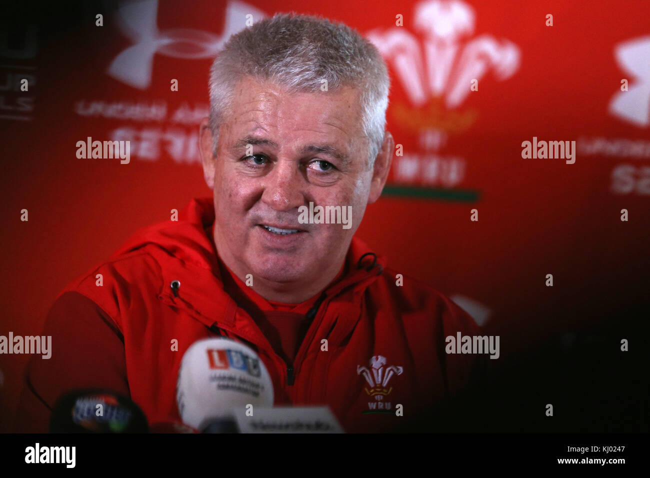 Hensol, Wales , UK. 23rd November 2017. Warren Gatland, the Wales rugby ...