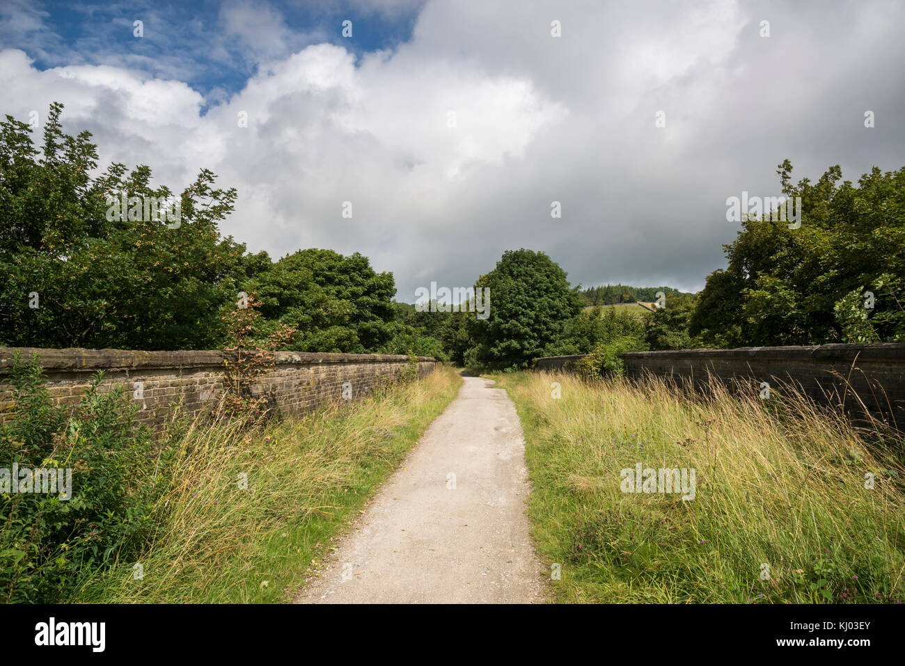 The Tissington trail near Hartington in the Peak District national park ...