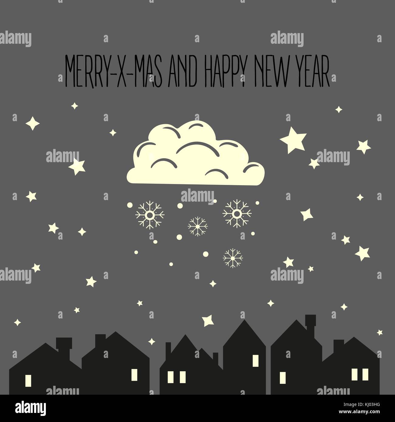 Night view street facade Stock Vector Images - Alamy