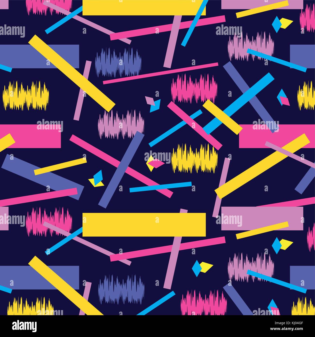 memphis style with color geometric design vector illustration Stock ...