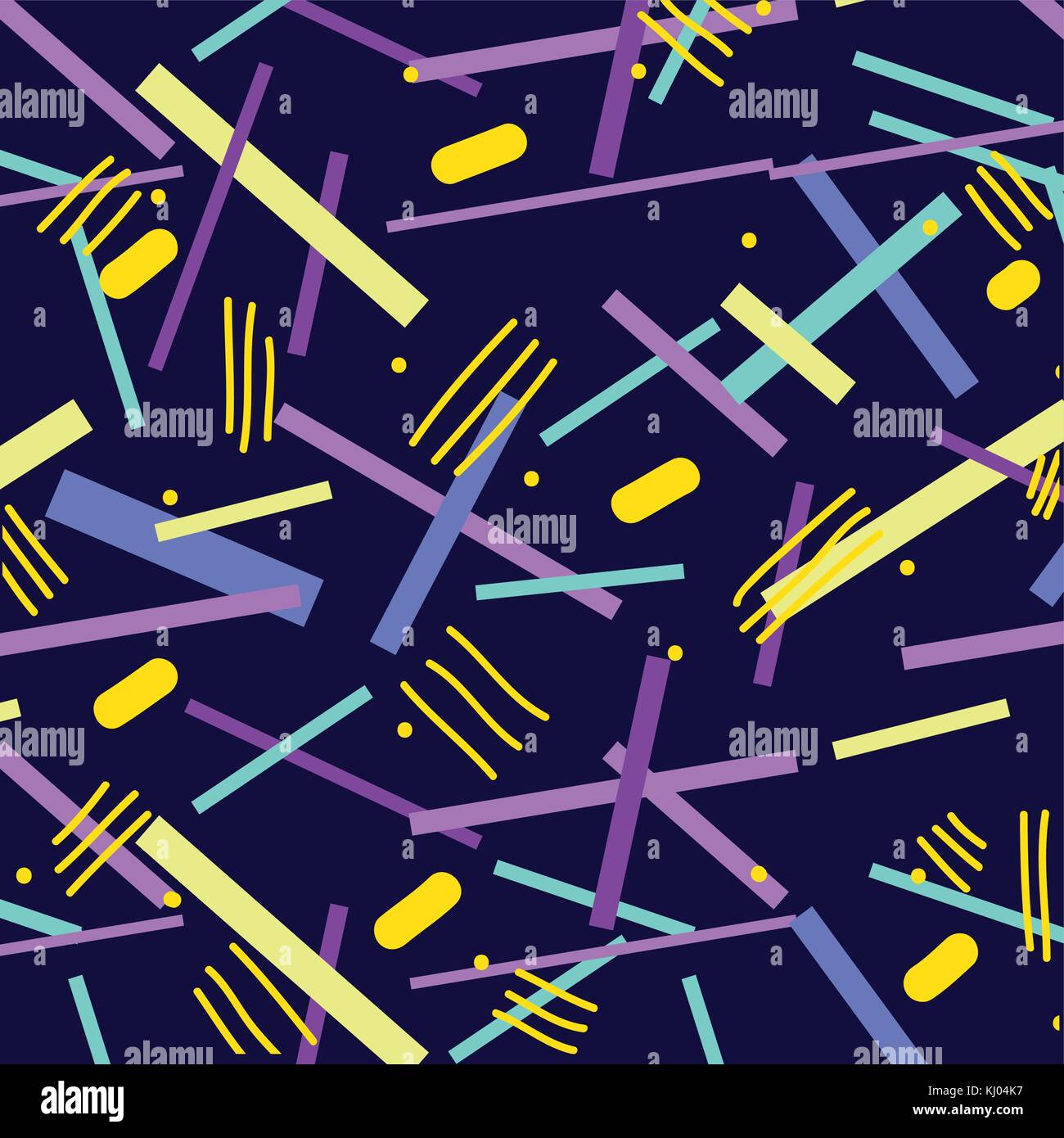 memphis style with color geometric design vector illustration Stock ...