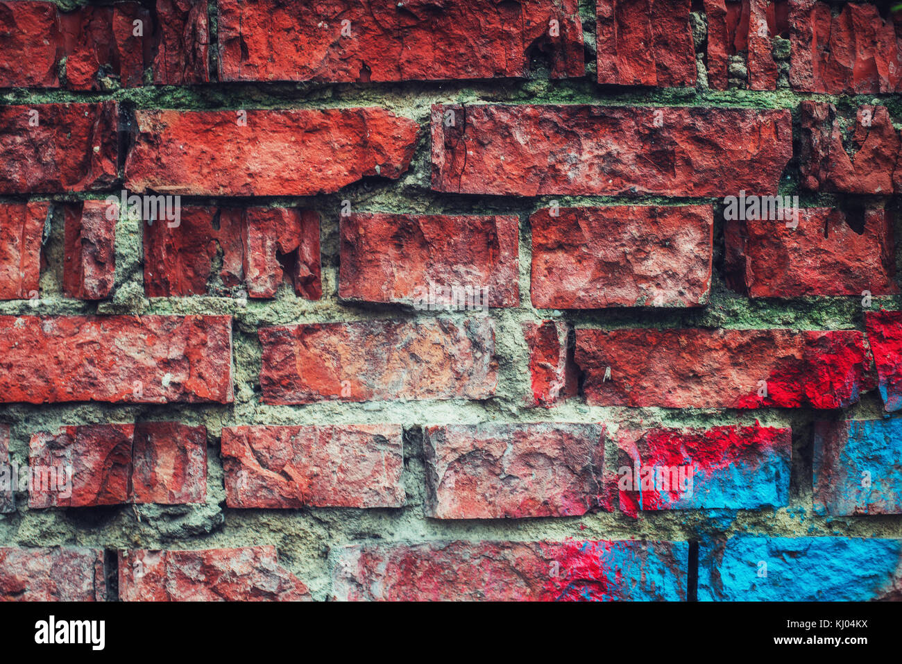 Red brick wall texture Stock Photo - Alamy