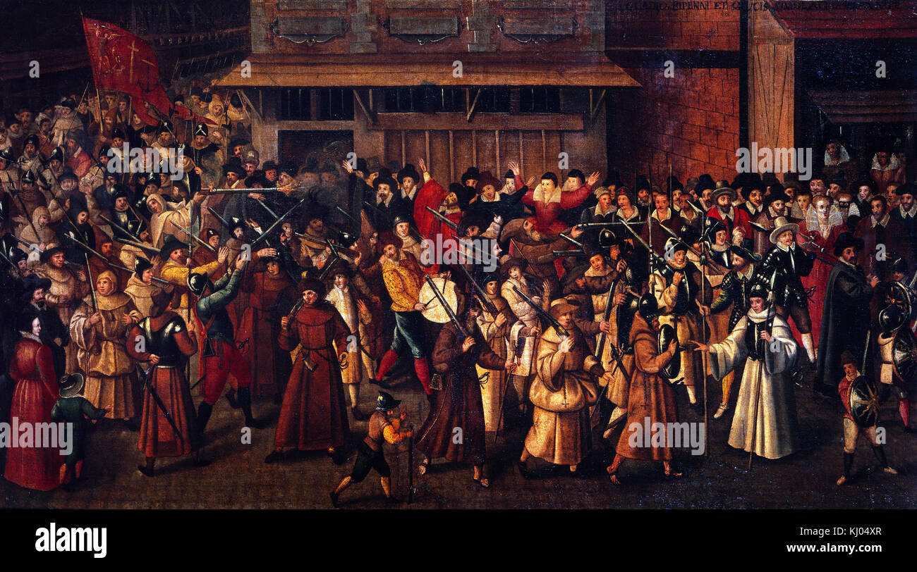 Francois de Bunel - Procession of The League in Paris (February 4, 1593 ...
