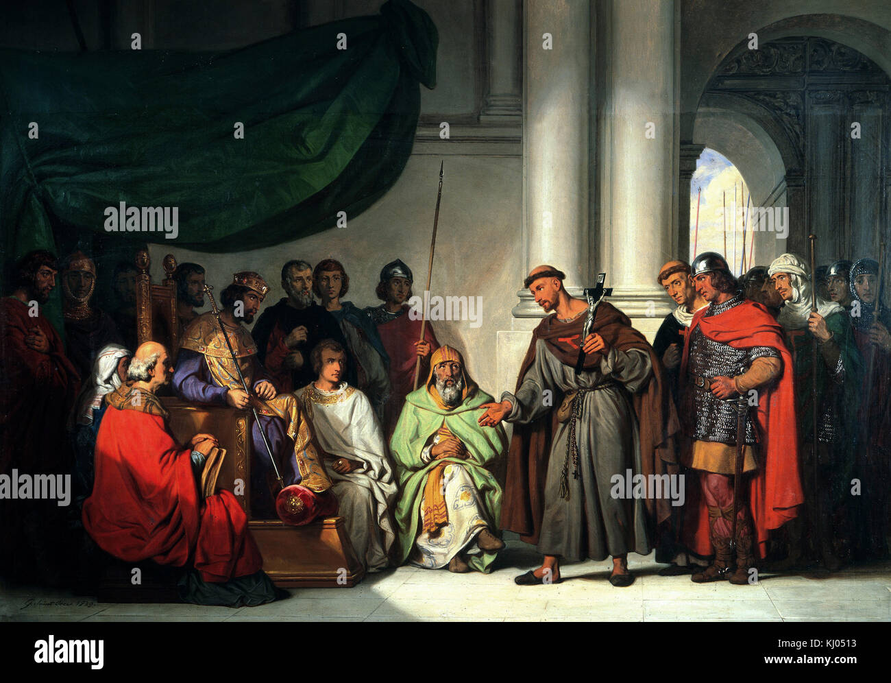 Gillot Saint-Evre - Emperor Alexis Comnenus Receives Peter the Hermit ...