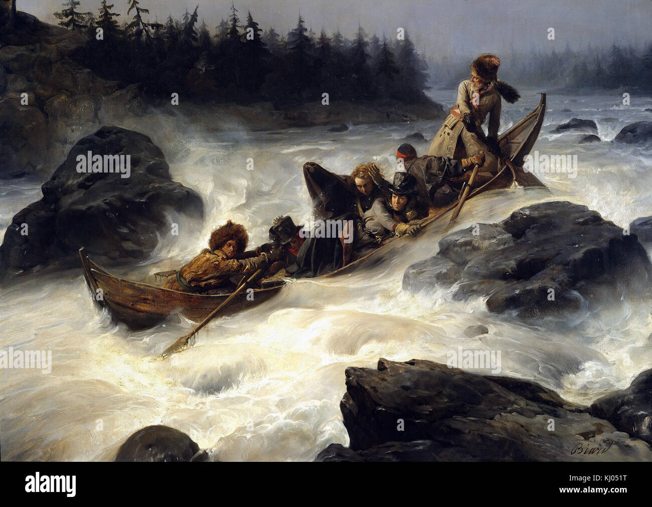 Biard François-Auguste - The Duke of Orléans Descending the Great ...