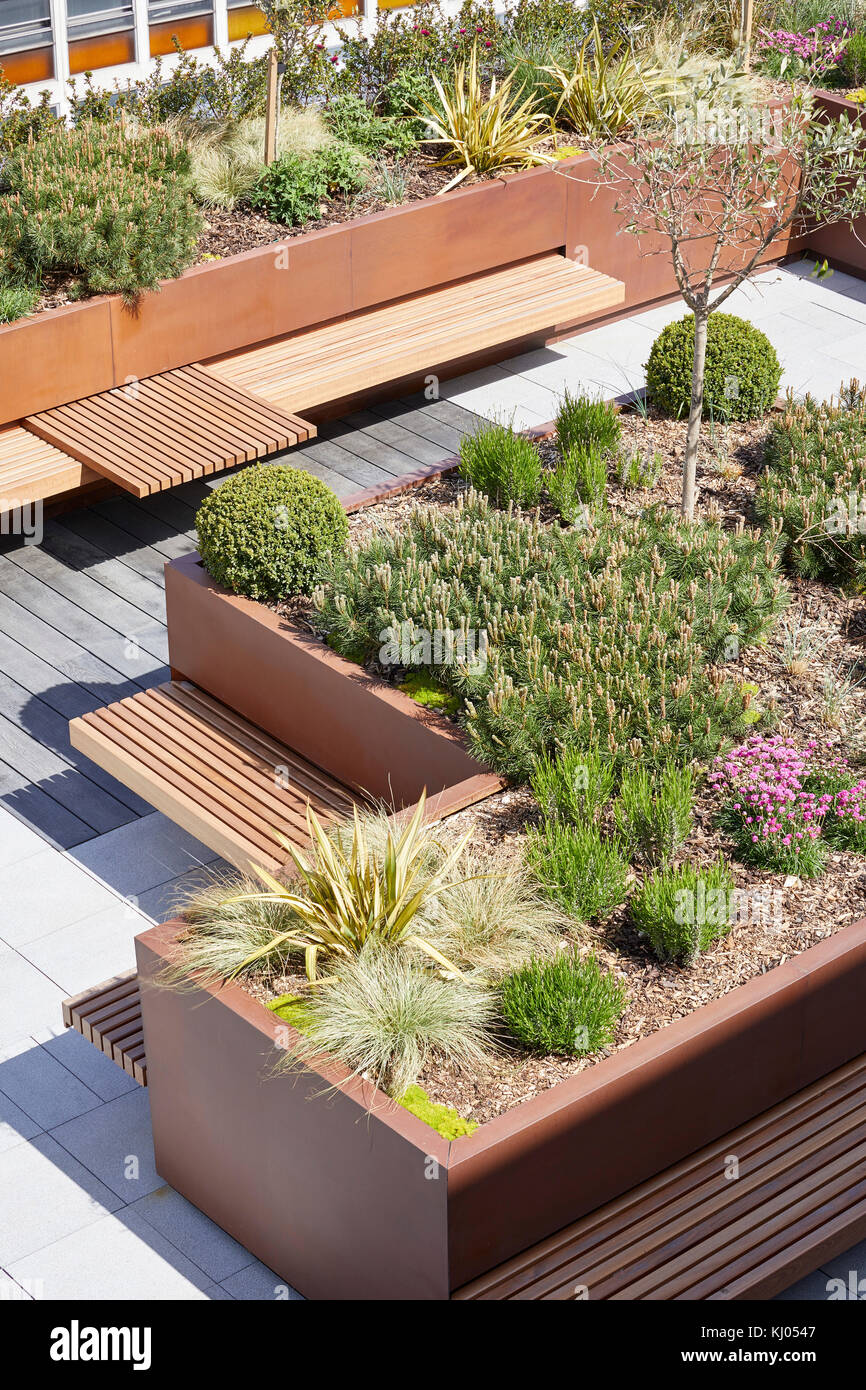 Rooftop terrace. 11 Hanover Square, London, United Kingdom. Architect ...