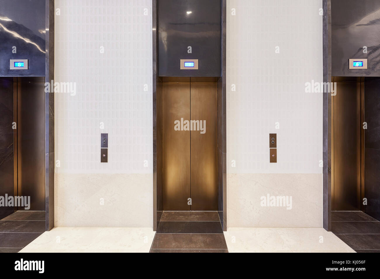 Elevator lobby. 11 Hanover Square, London, United Kingdom. Architect ...