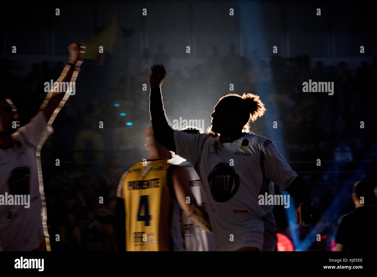 Deron Washington (Fiat Torino Auxilium) during the Basketball Match ...