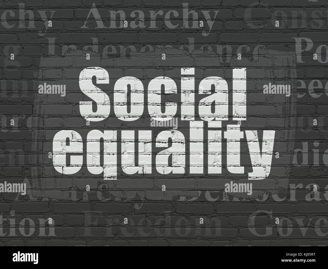 Politics concept: Social Equality on wall background Stock Photo - Alamy