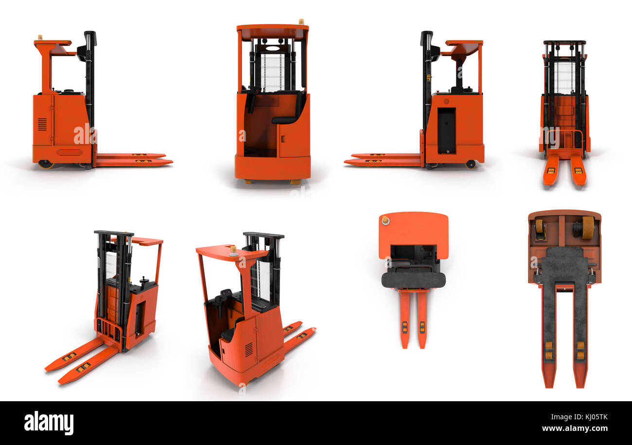 Side loader forklift Cut Out Stock Images & Pictures - Alamy