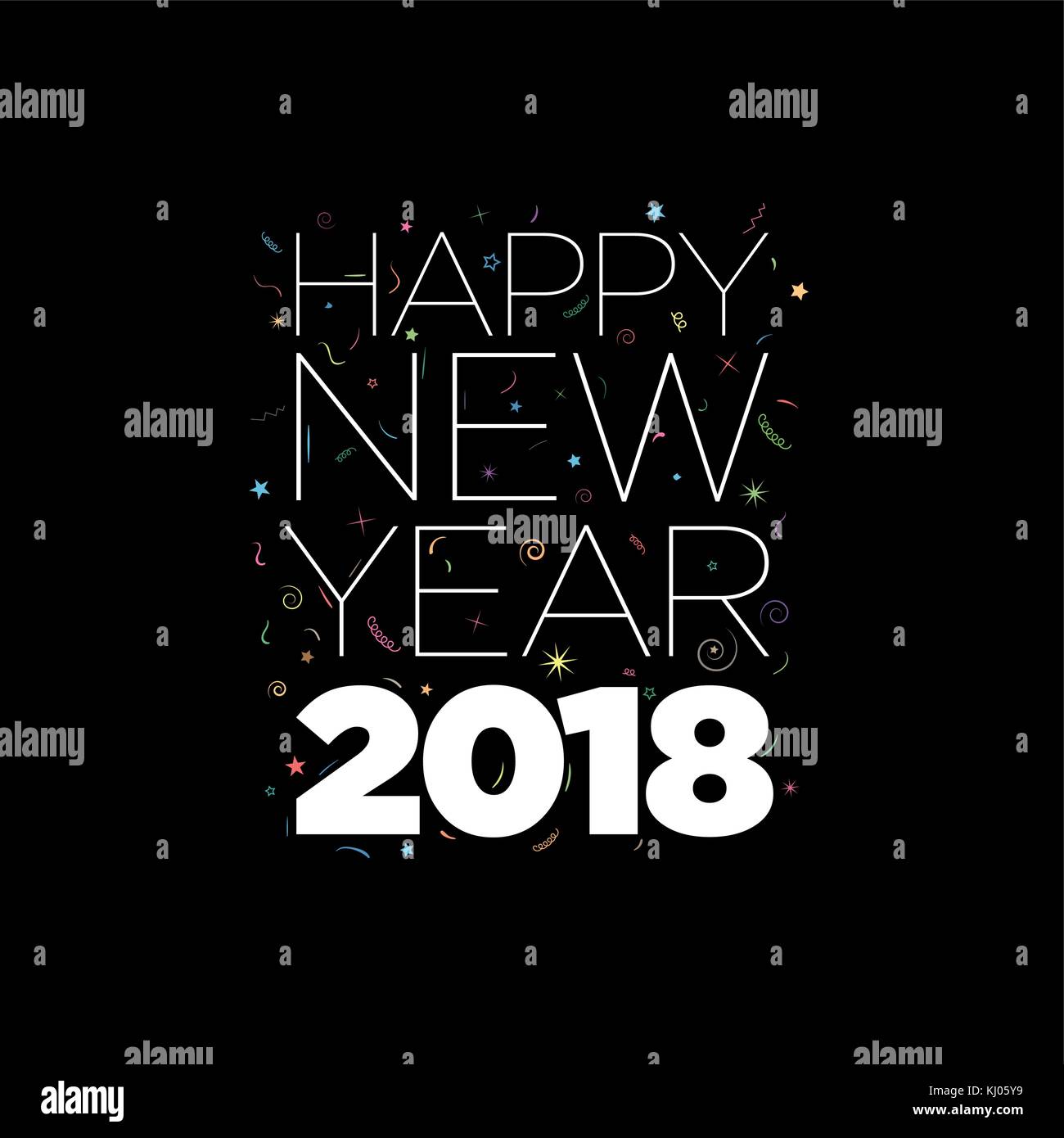 2018 text Stock Vector Images - Alamy