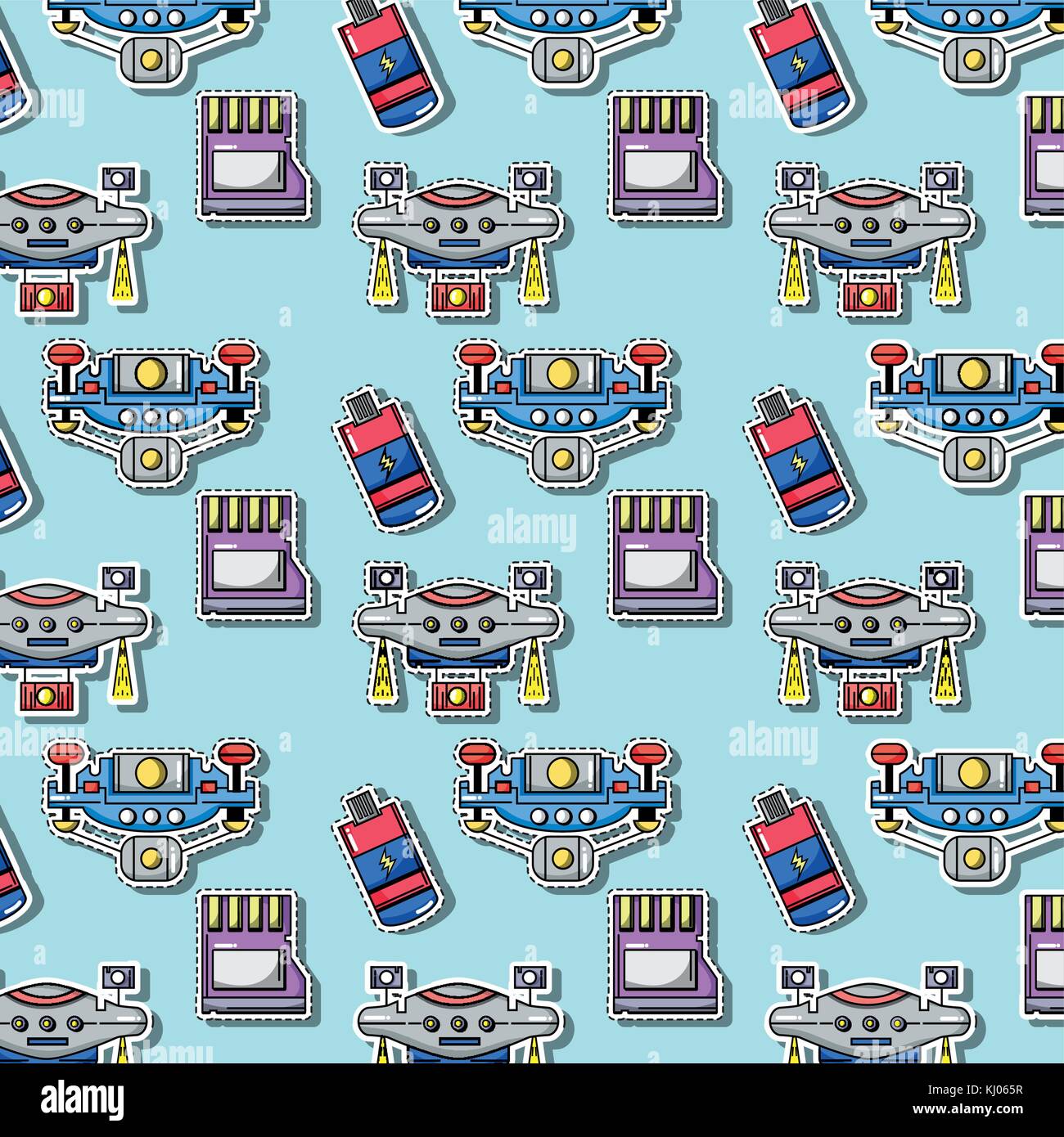 data technology patches sticker background design vector illustration ...