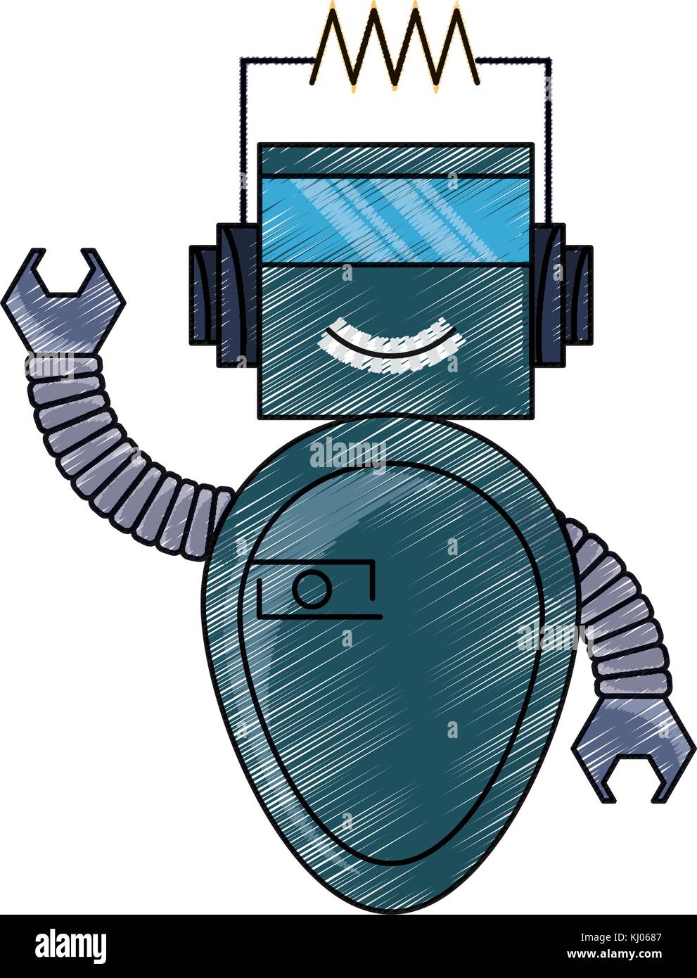cartoon robot icon Stock Vector Image & Art - Alamy