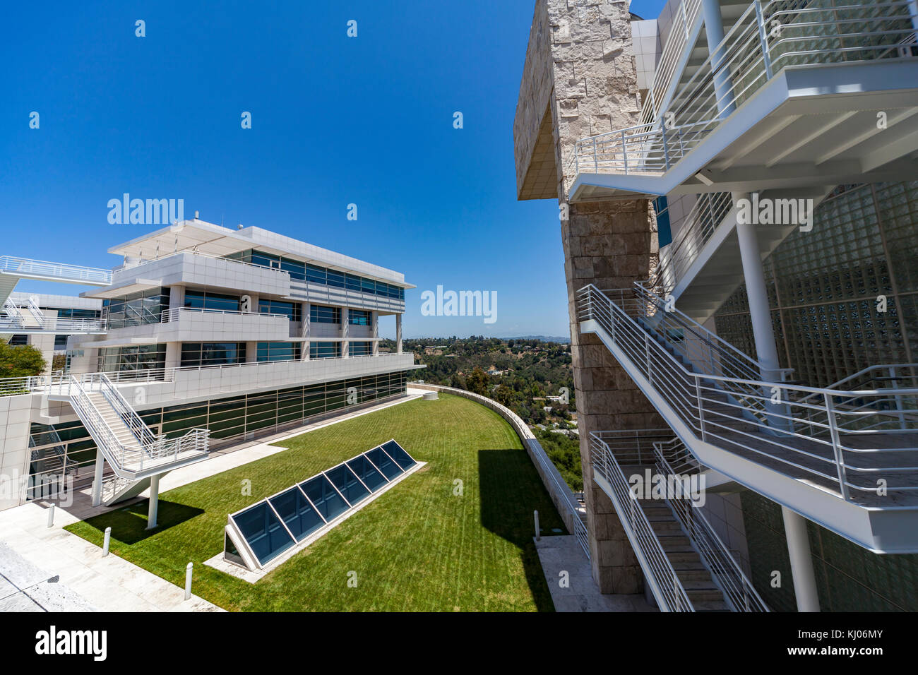 The Getty Center, in Los Angeles, California, is a campus of the Getty ...