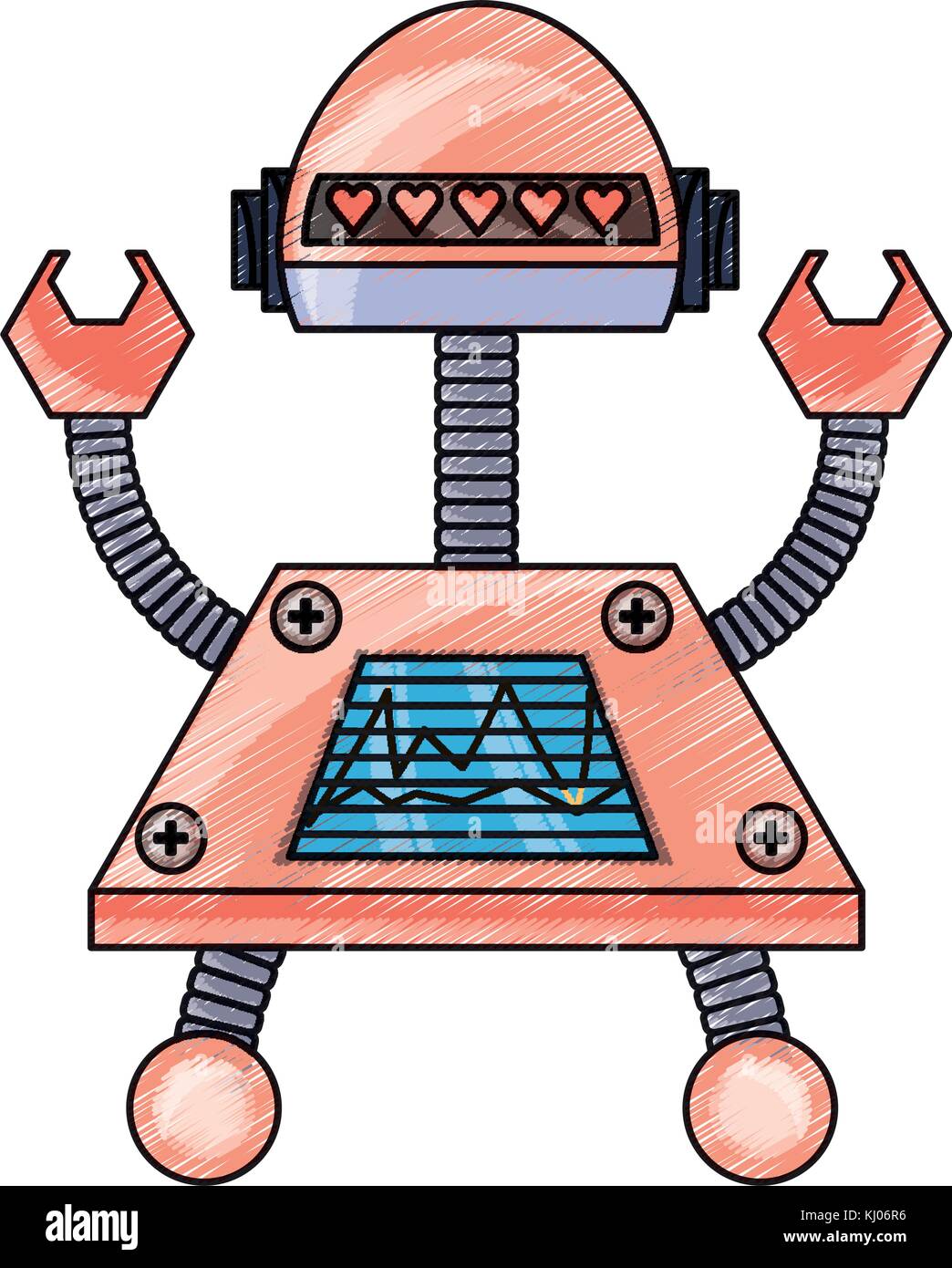 cartoon robot icon Stock Vector Image & Art - Alamy