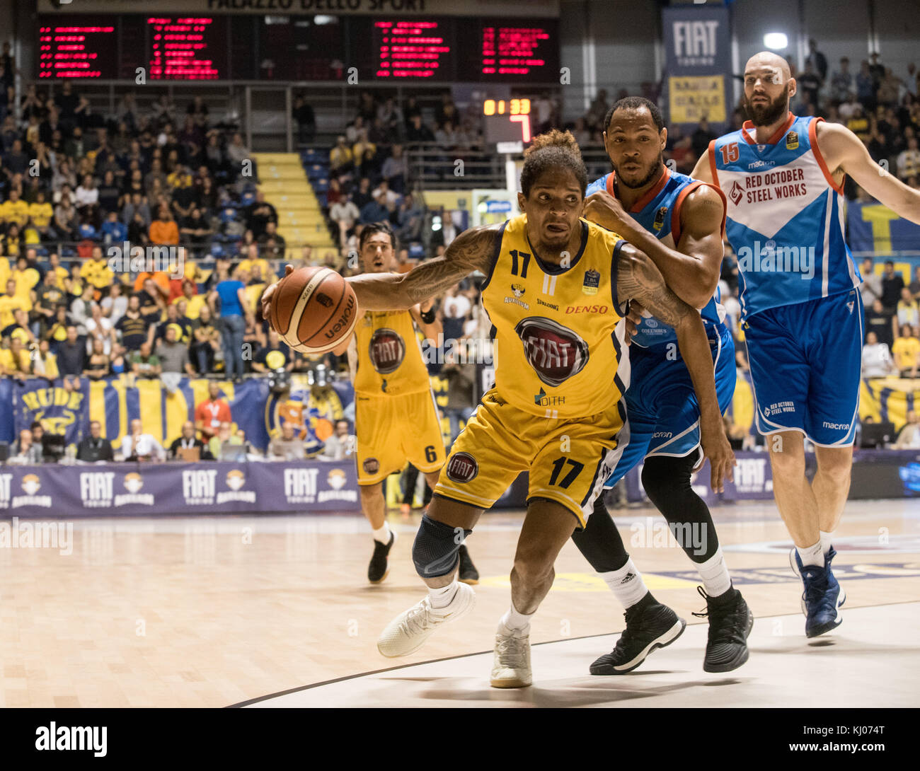 Turin, Italy. 19th Nov, 2017. Deron Washington (Fiat Torino Auxilium ...