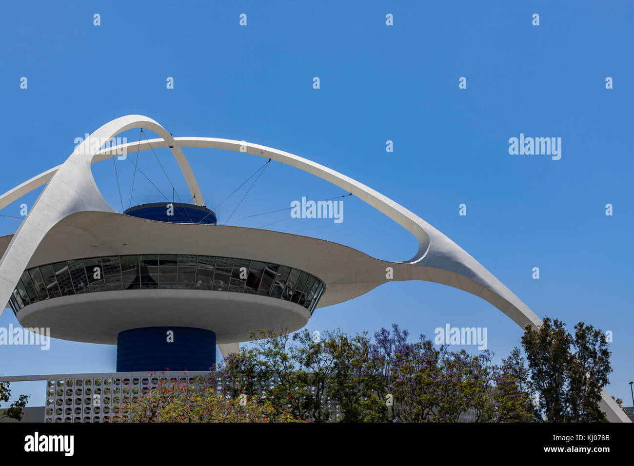 The Theme Building is an iconic Space Age structure at the Los Angeles ...