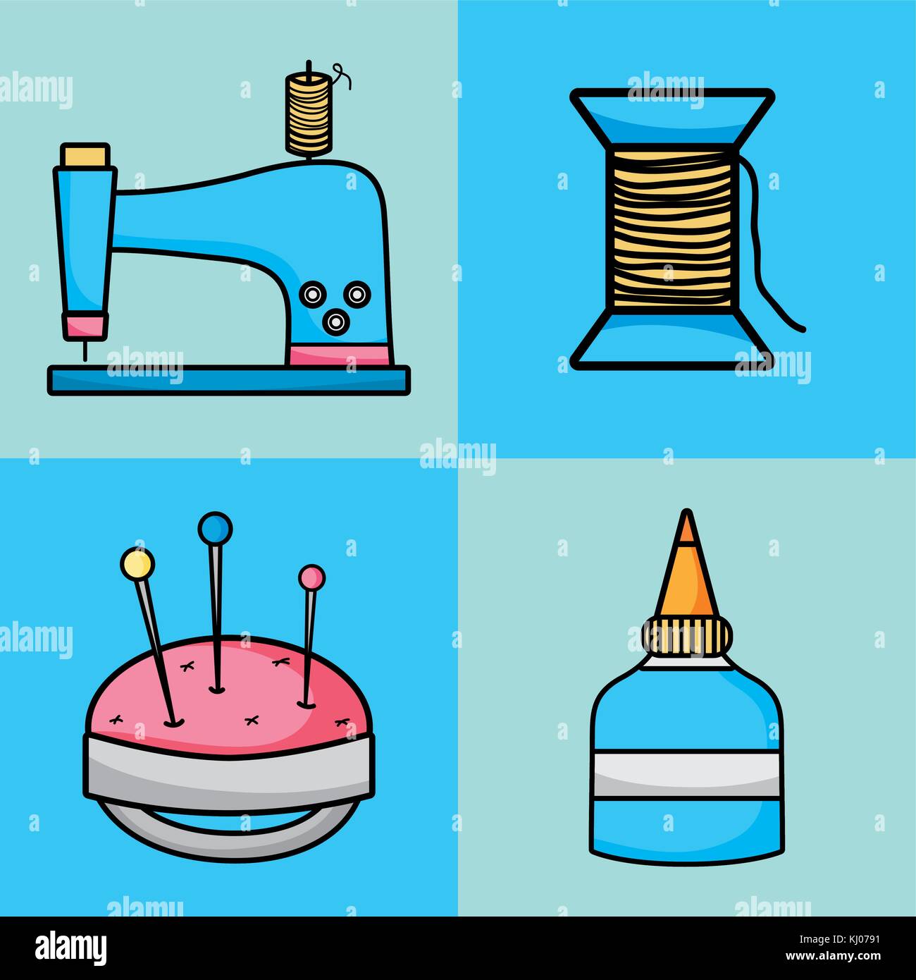 set art and craft creative objects Stock Vector Image & Art - Alamy