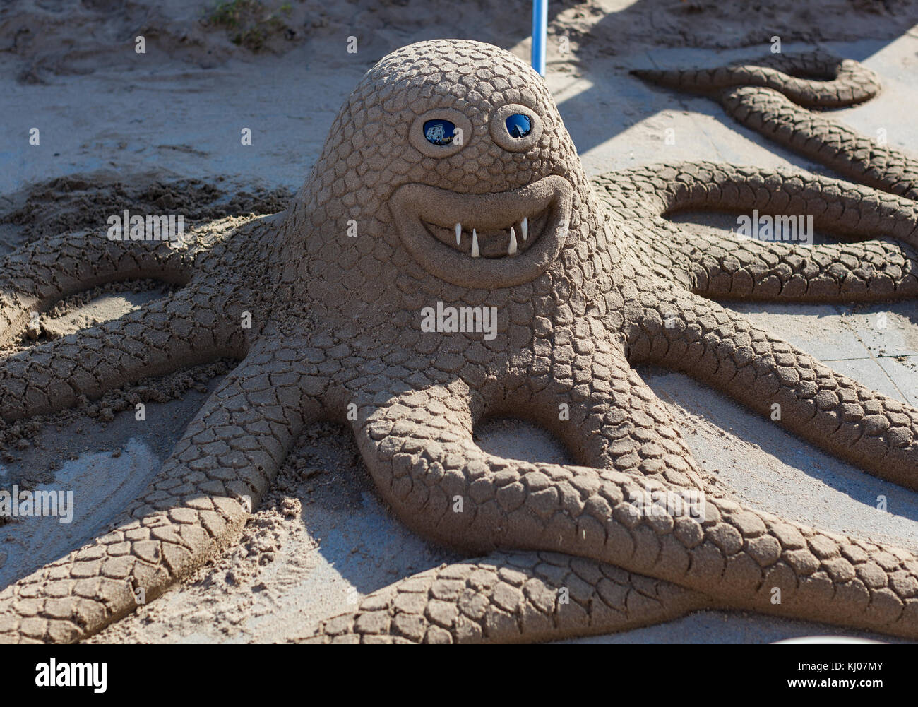 Sand The In Octopus Scjlpture