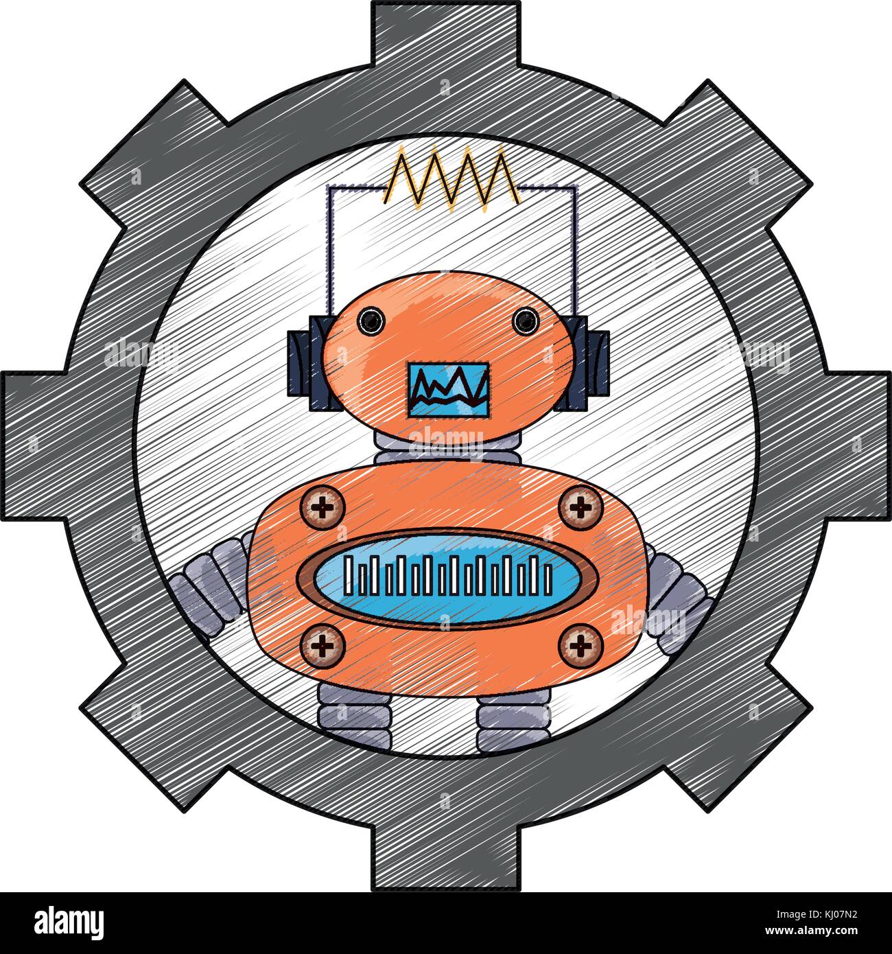 cartoon robot design Stock Vector Image & Art - Alamy