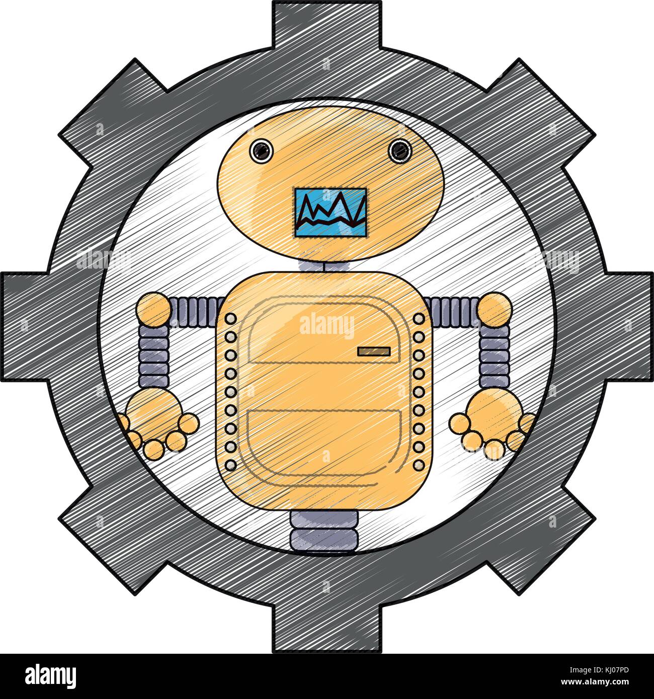 cartoon robot design Stock Vector Image & Art - Alamy