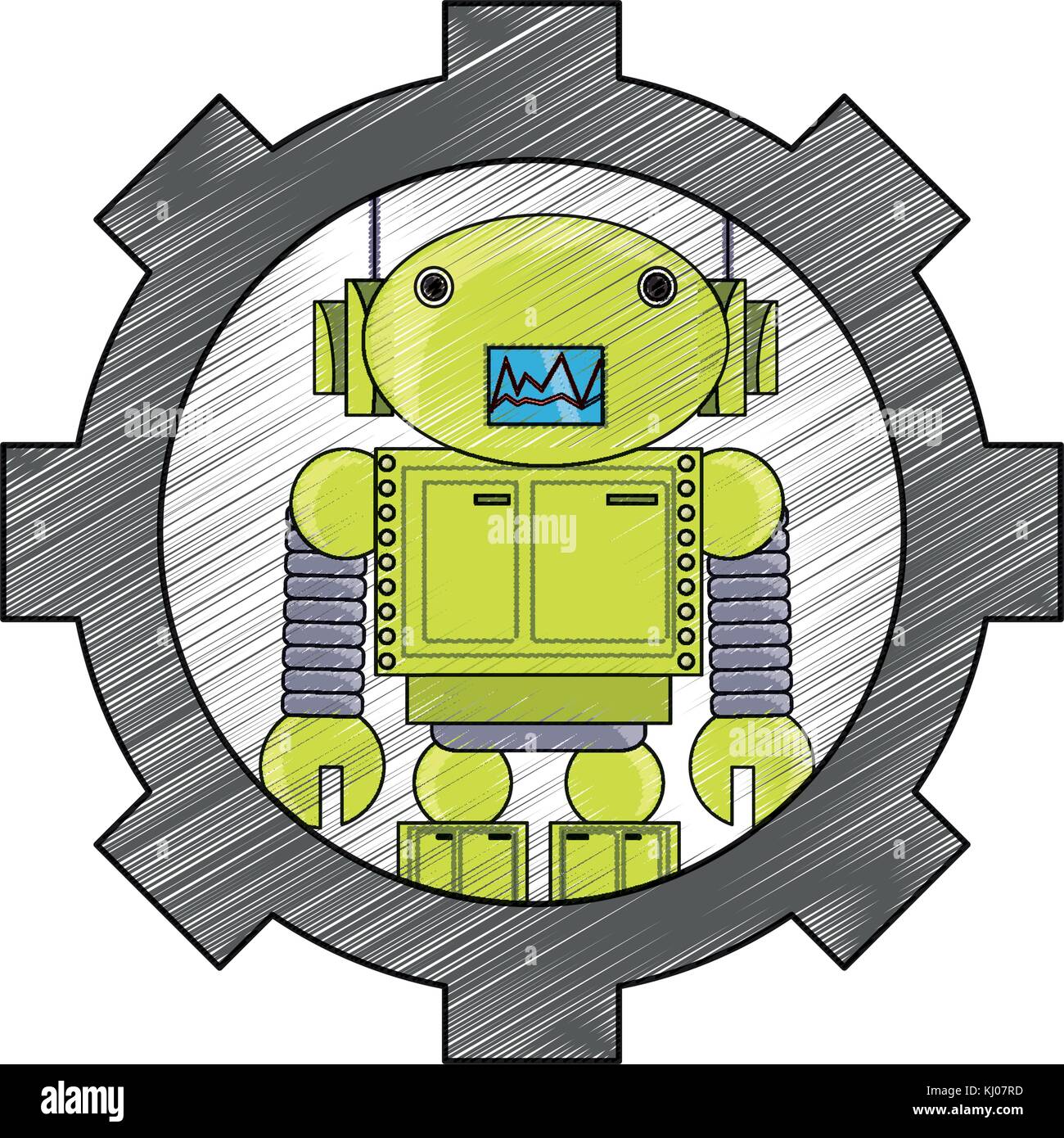 cartoon robot design Stock Vector Image & Art - Alamy