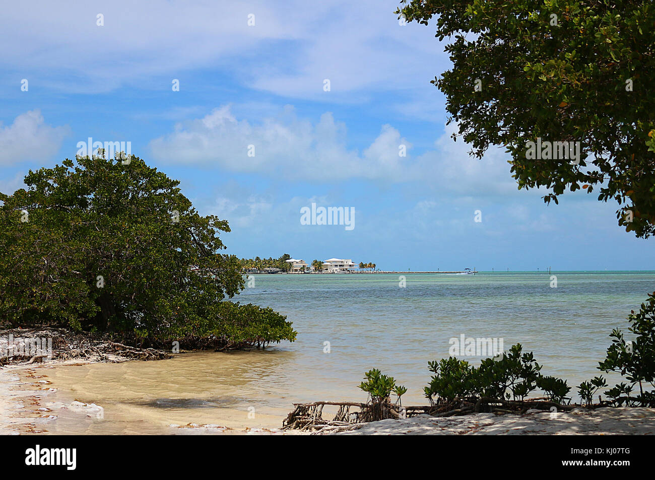 Small beach in the Florida Keys Stock Photo - Alamy