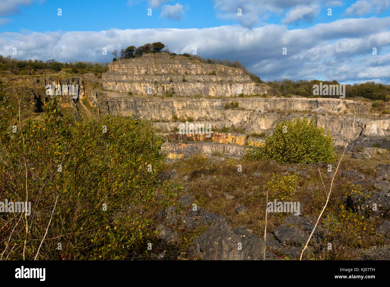 Middlepeak quarry Wirksworth Stock Photo - Alamy
