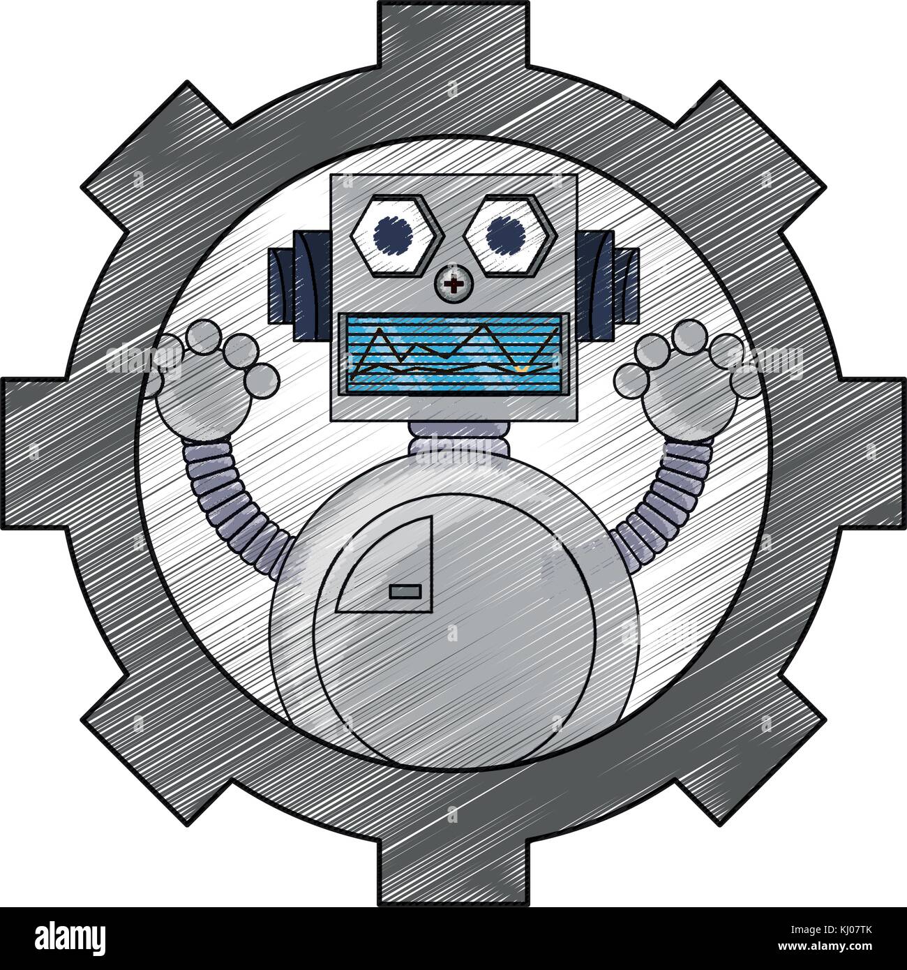 cartoon robot design Stock Vector Image & Art - Alamy