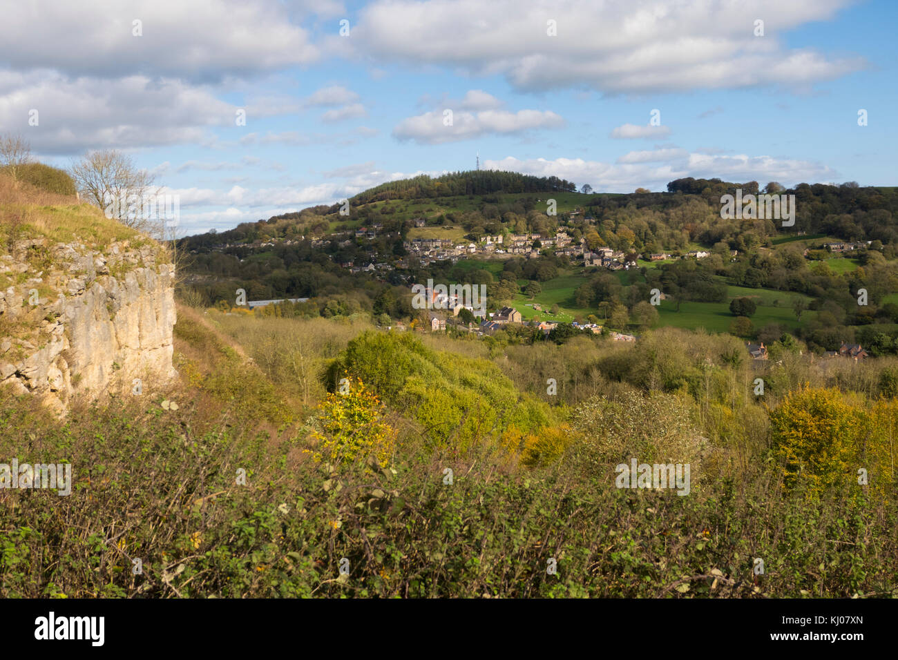 Middlepeak quarry Wirksworth Stock Photo - Alamy