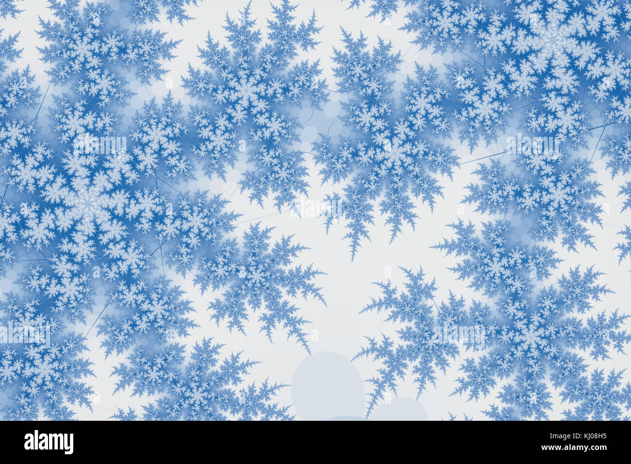 Fractal image of the Snowflake : fractal lines form a beautiful pattern ...