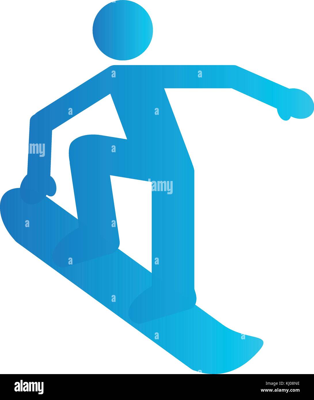 Abstract snowboarding symbol Stock Vector Image & Art - Alamy