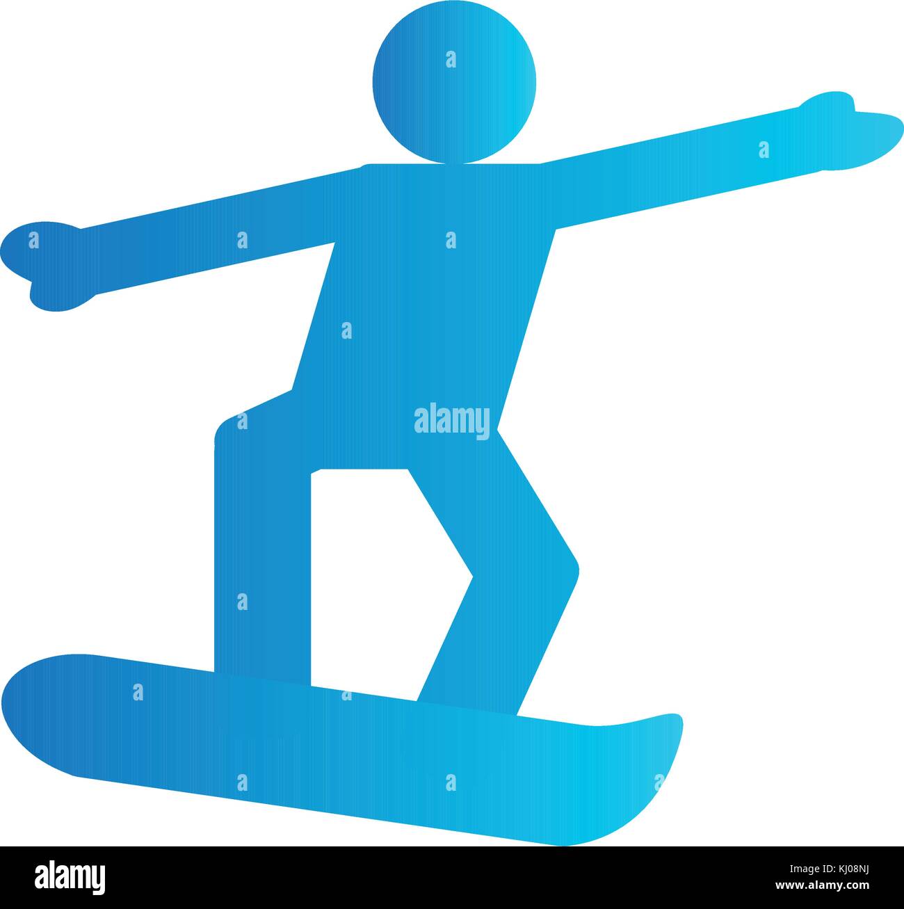 Abstract snowboarding symbol Stock Vector Image & Art - Alamy