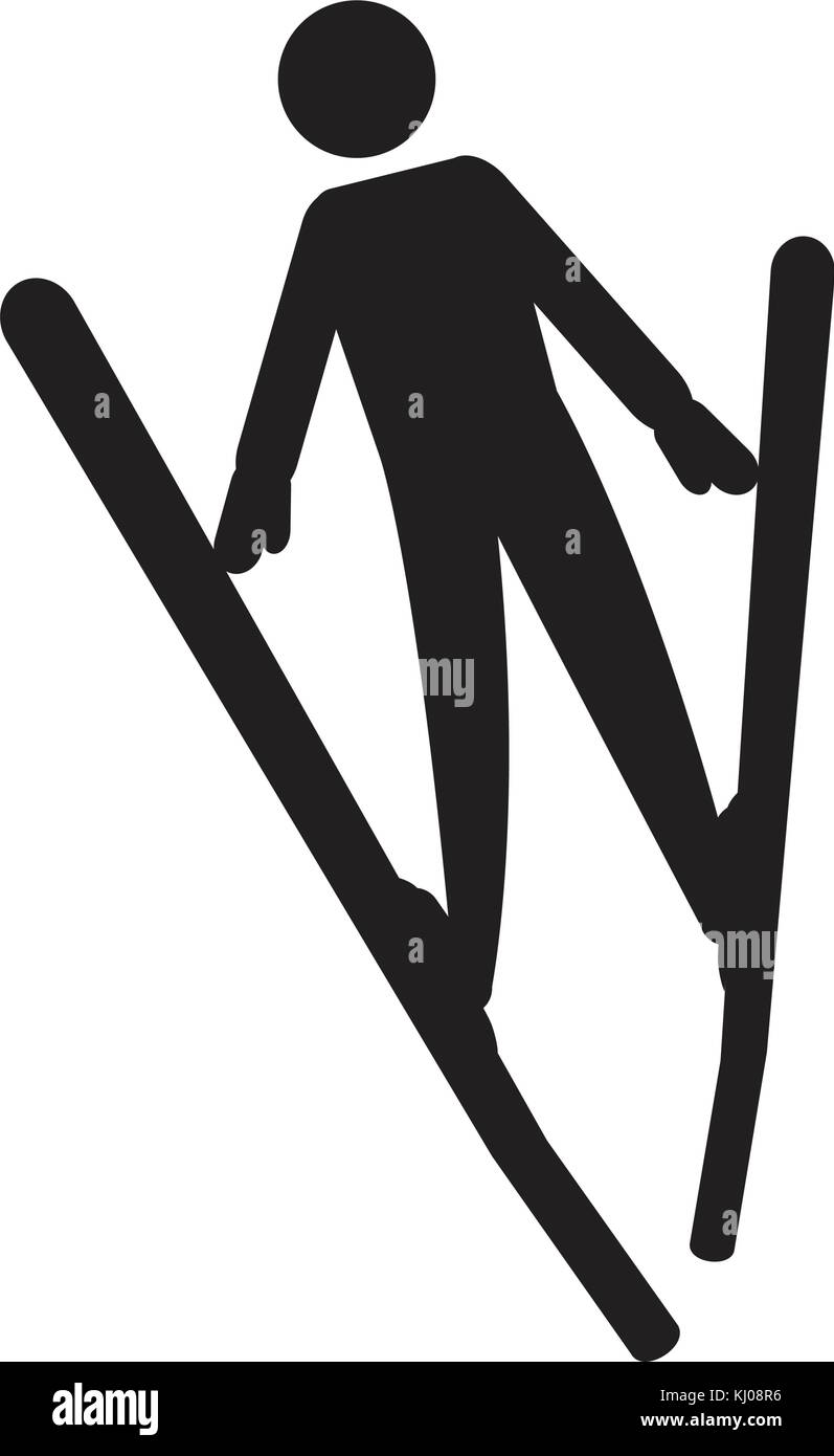 Ski jumping Stock Vector Images - Alamy