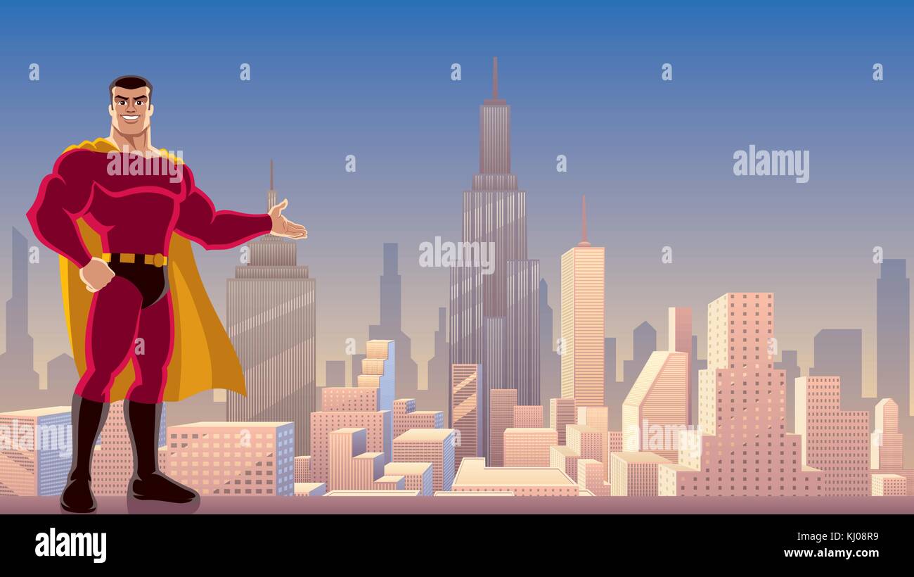 Man presenting advertisement copy Stock Vector Images - Alamy