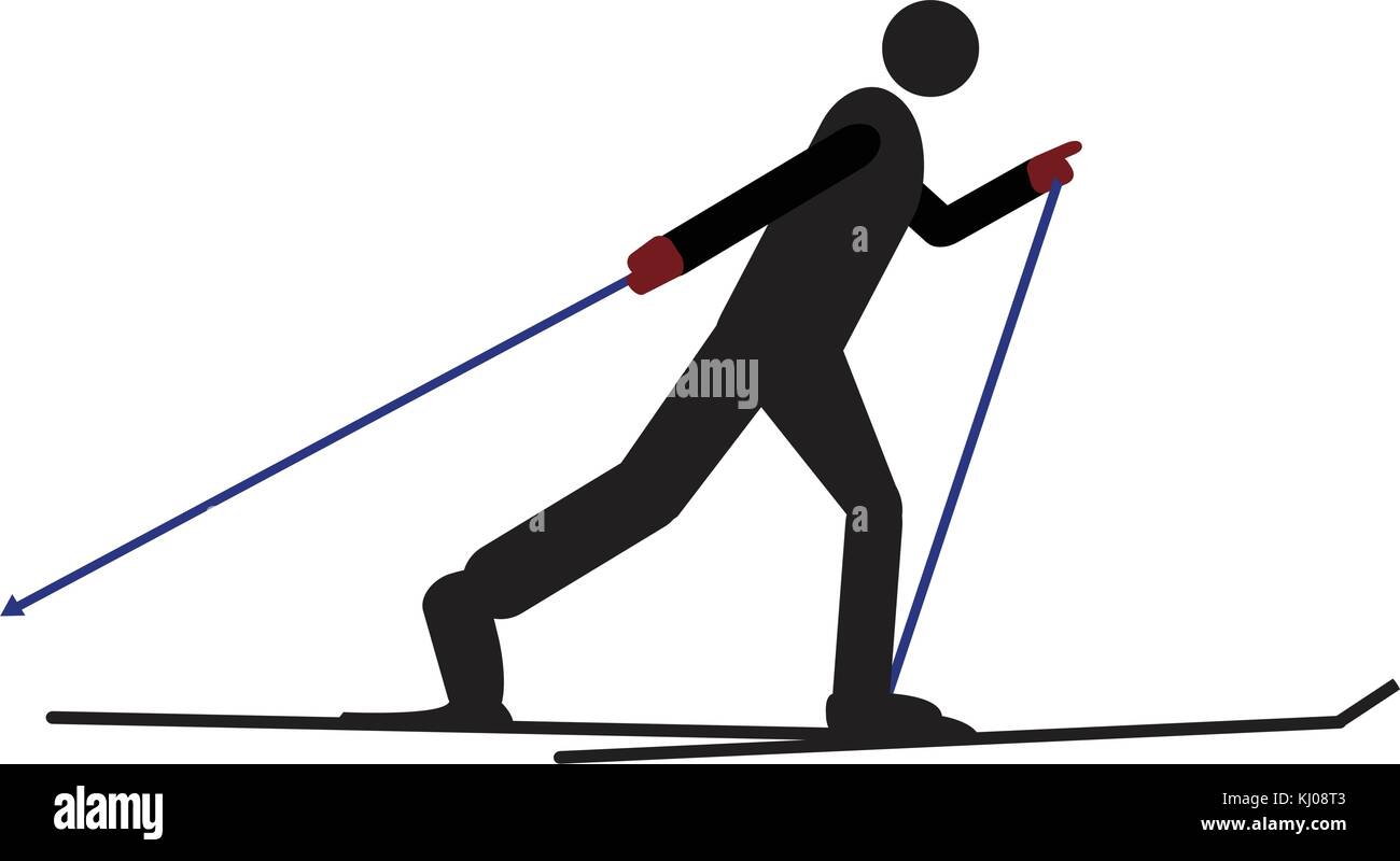 Abstract skiing image Stock Vector Images - Alamy