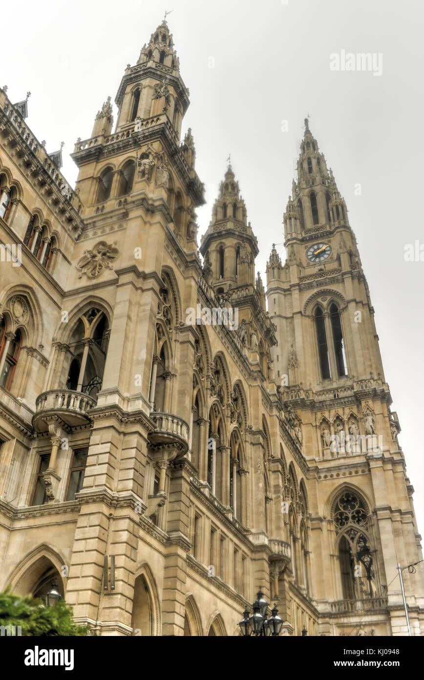 Rathaus, the Town Hall Building in Vienna Stock Photo - Alamy