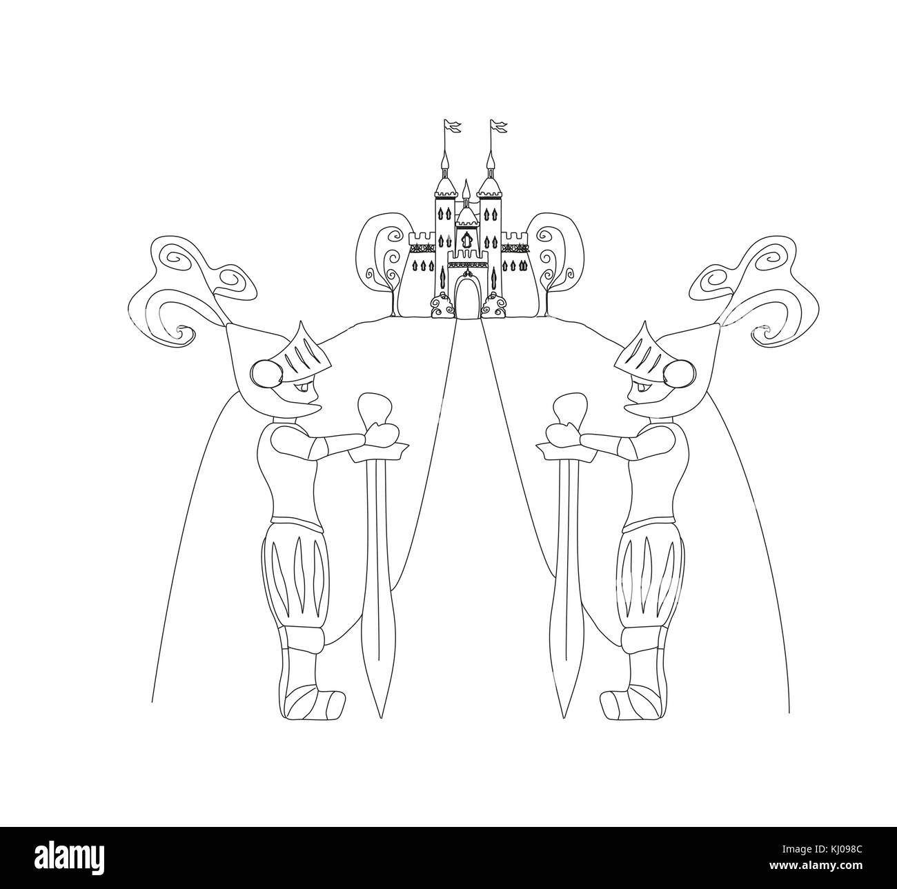 Army guarding castle Stock Vector Image & Art - Alamy