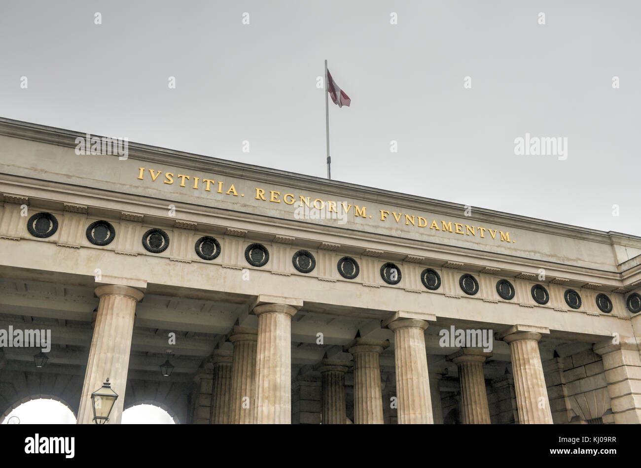 The Outer Castle Gate of the Hofburg Palace in Vienna, Austria Stock ...