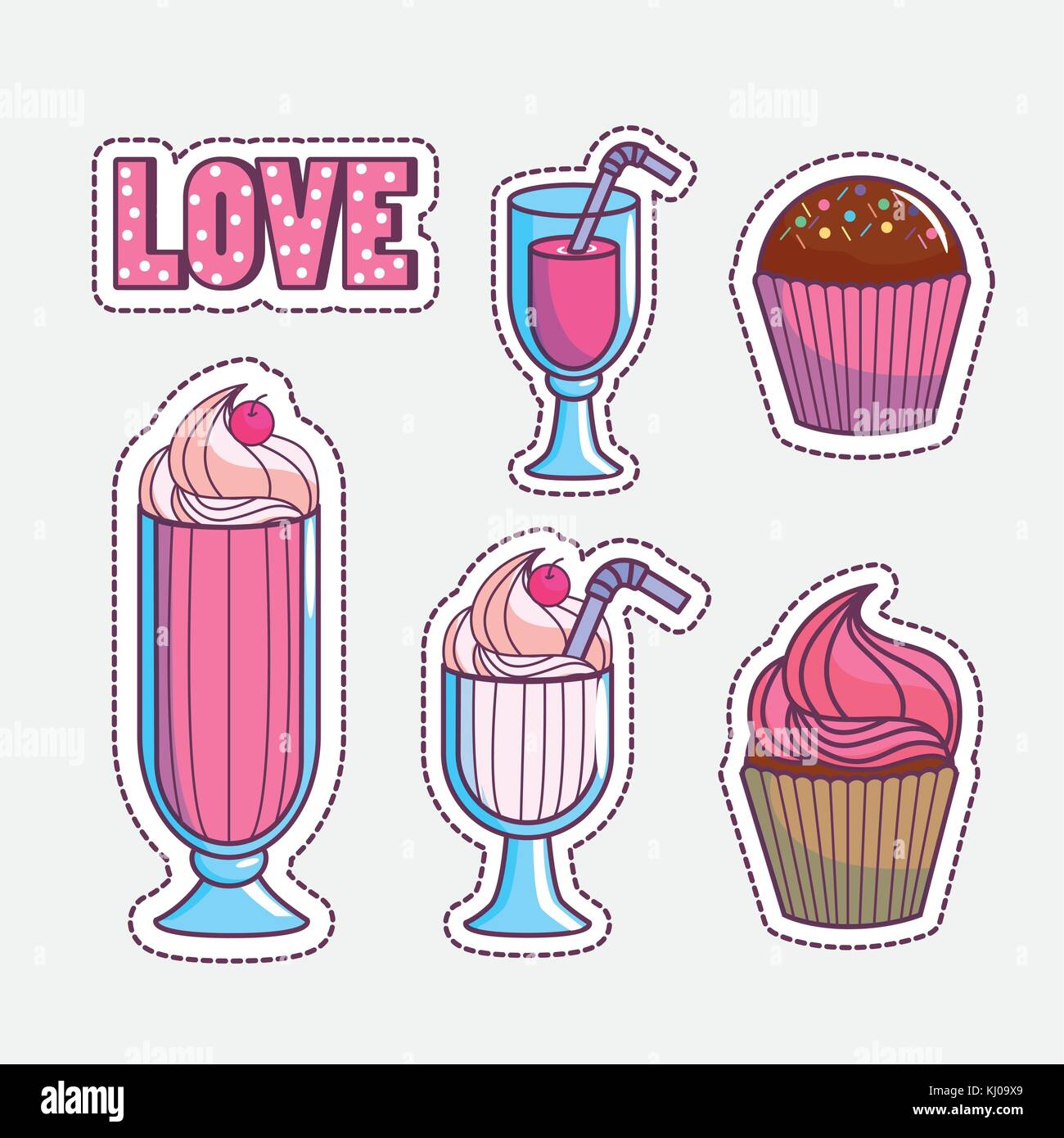 Dessert and sweet food design Stock Vector Image & Art - Alamy