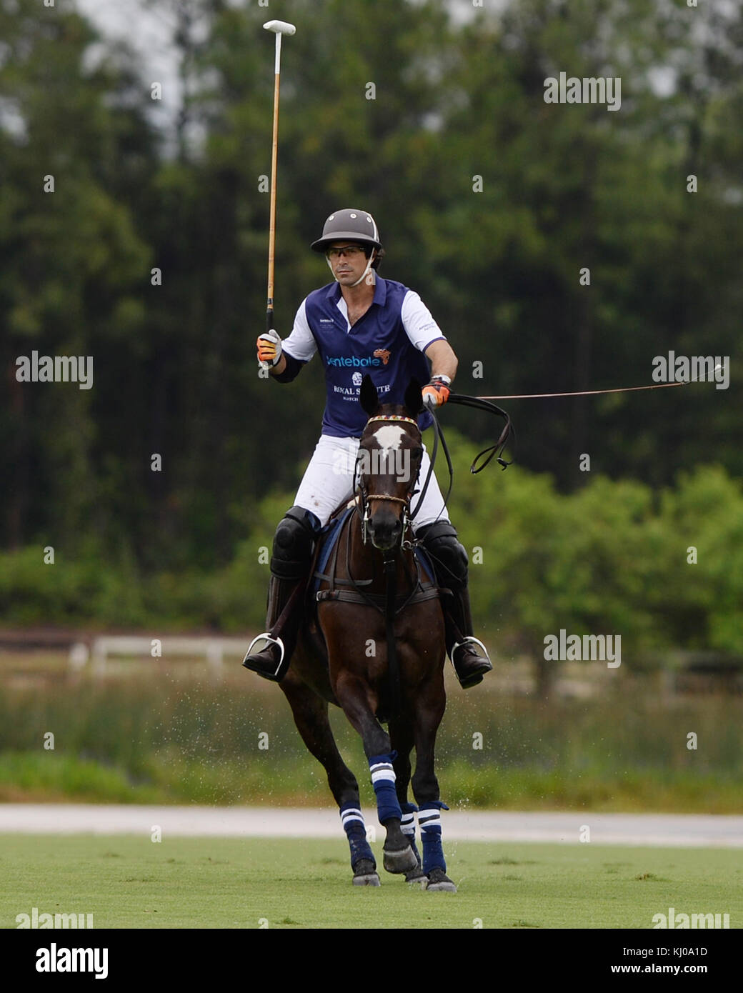 WELLINGTON, FL - MAY 04: Nacho Figueras participates in the Sentebale ...