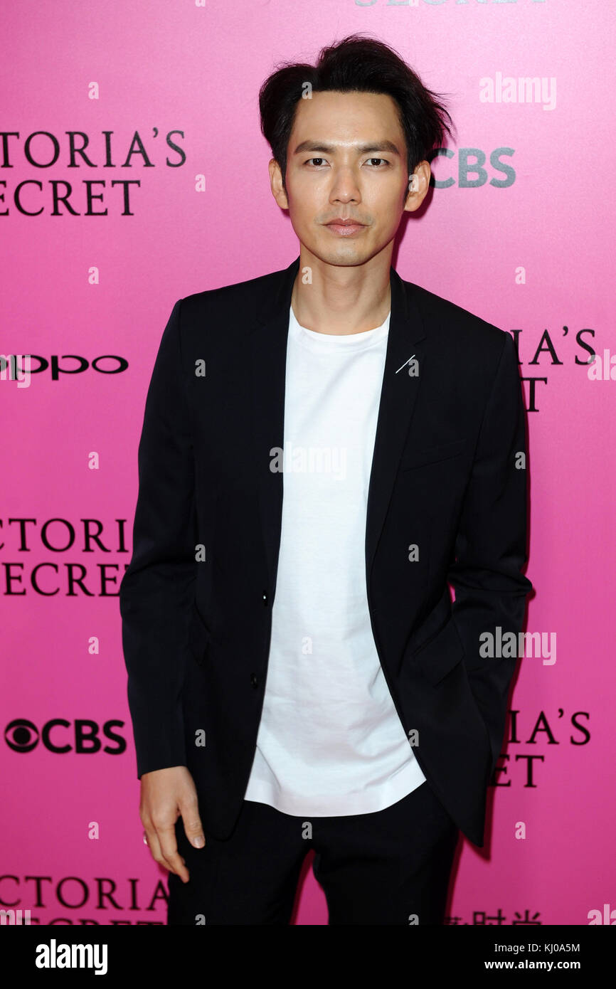 Wallace Chung attending the Pink Carpet prior to the Victoria's Secret ...