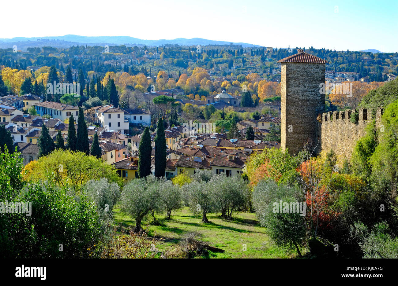 beautiful tuscan landscape, florence, italy Stock Photo - Alamy
